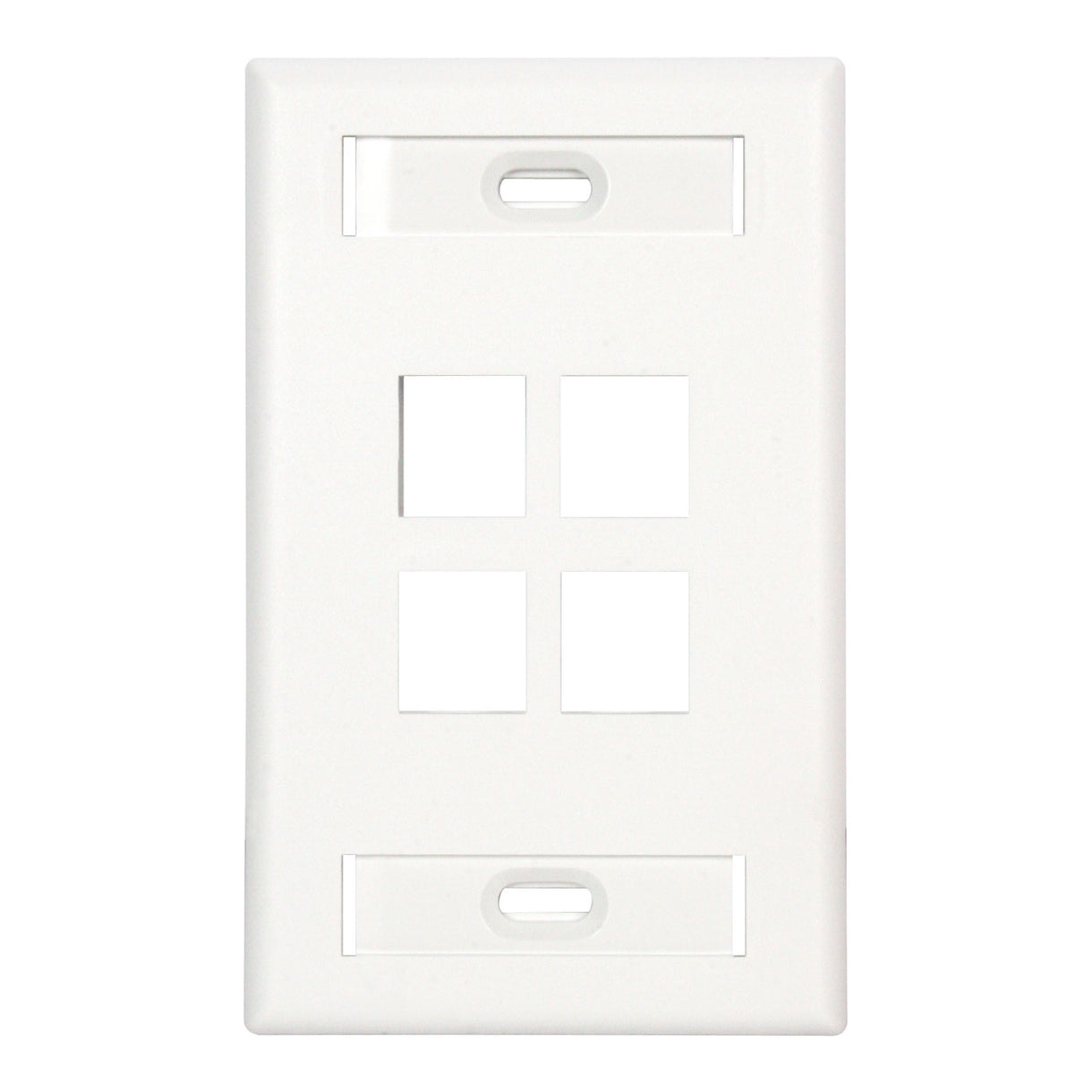 Faceplate 4 puertos blanca | 42080-4WS | Leviton | Online – ico.mx