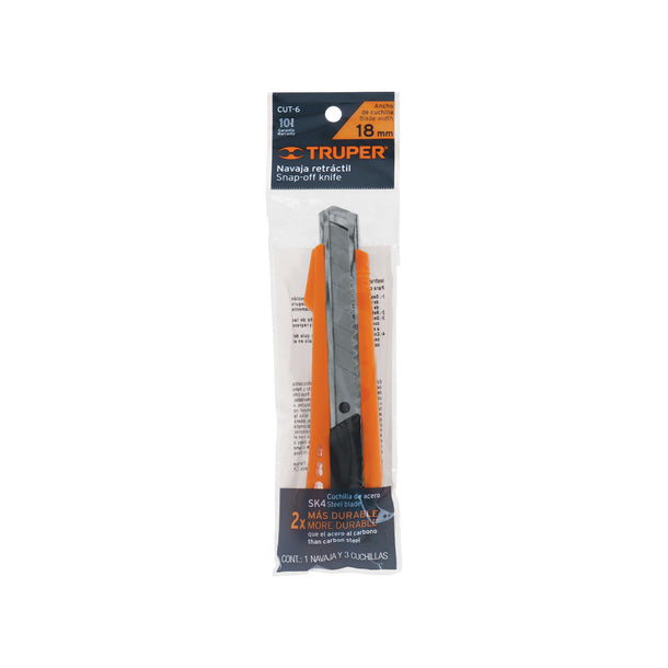 CUT6 - TRUPER - Cutter 6" navaja recta – ico.mx